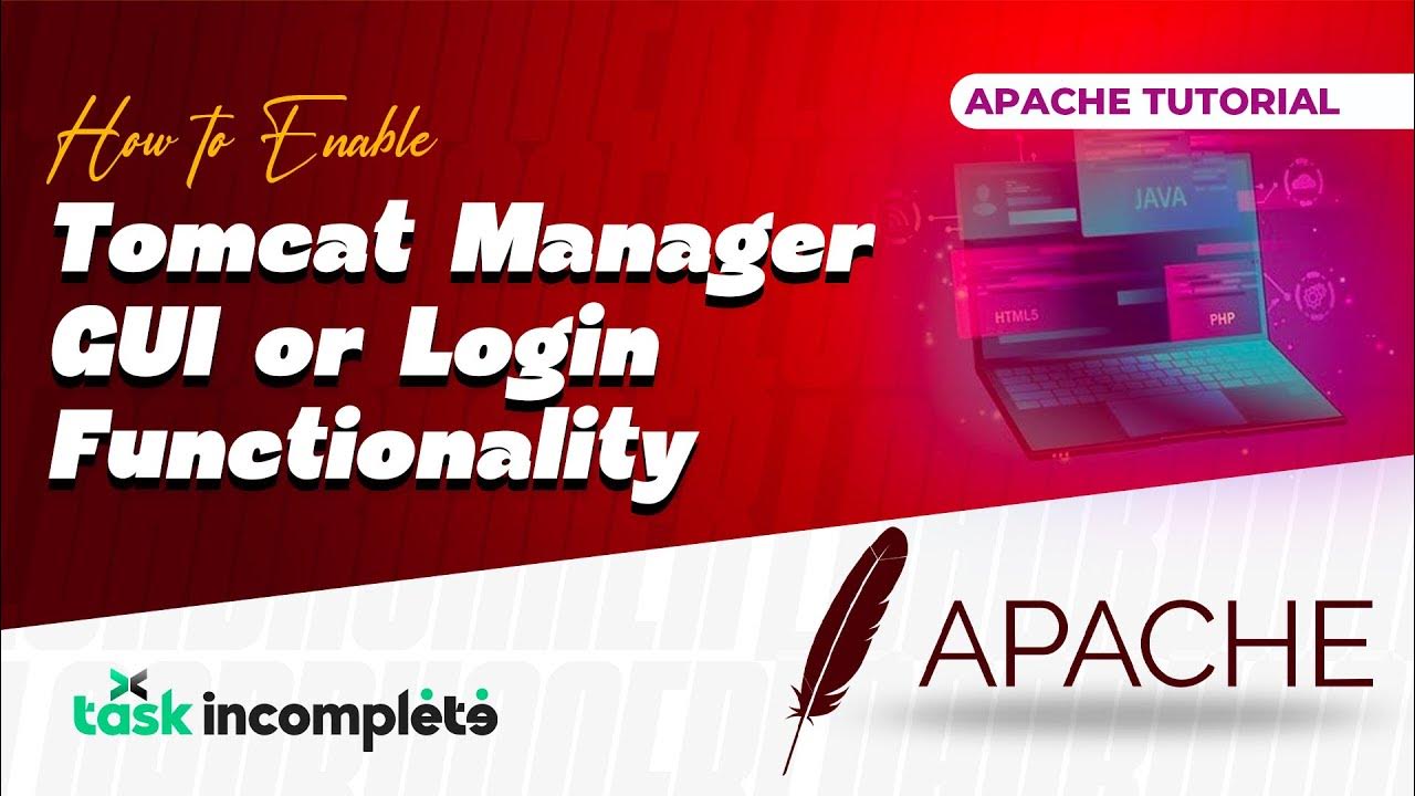 How to Enable Tomcat Manager GUI or Login Functionality - YouTube