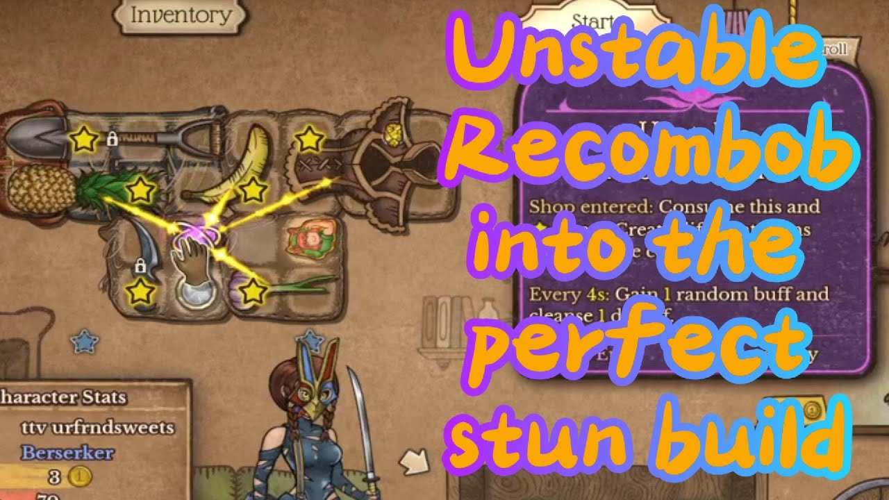 Unstable recombob into perfect stun build [Backpack Battles] - YouTube
