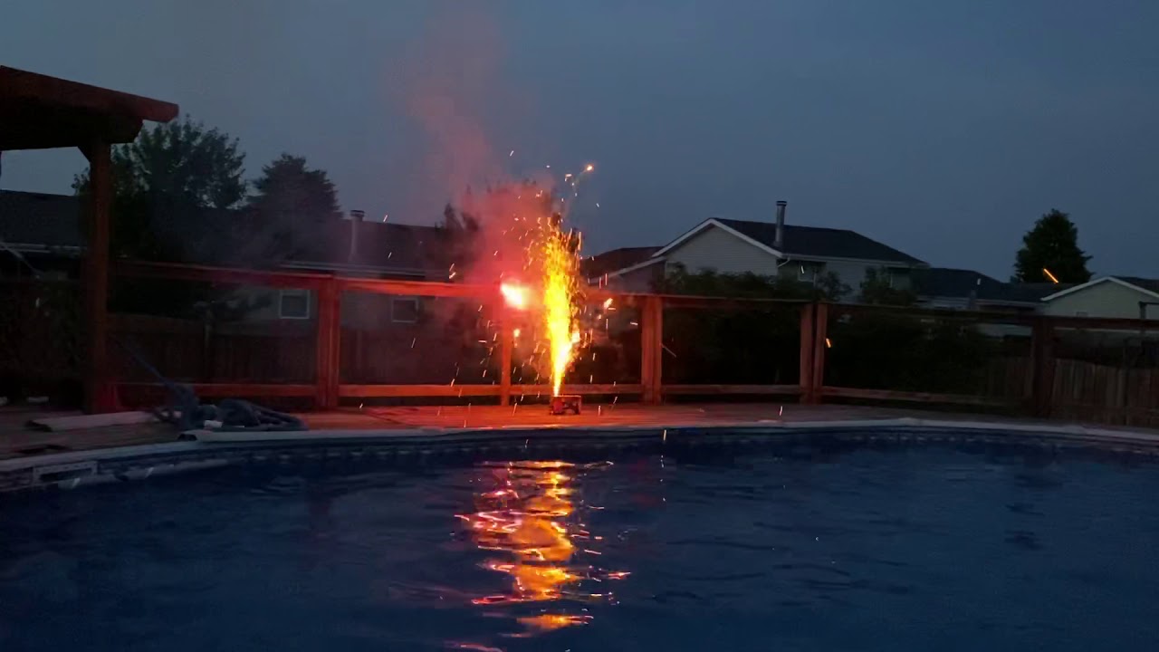 L.C.A. TNT Fireworks Fountain - YouTube