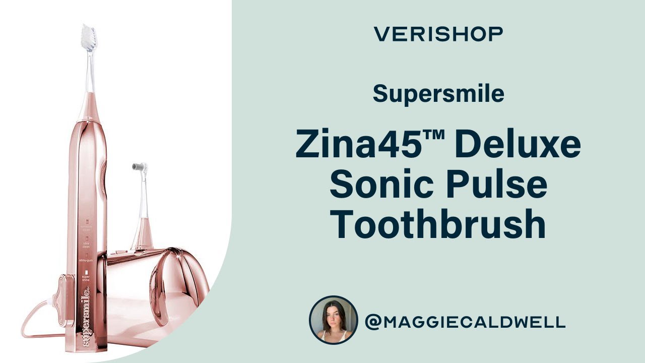 Supersmile Zina45™ Deluxe Sonic Pulse Toothbrush Review - YouTube