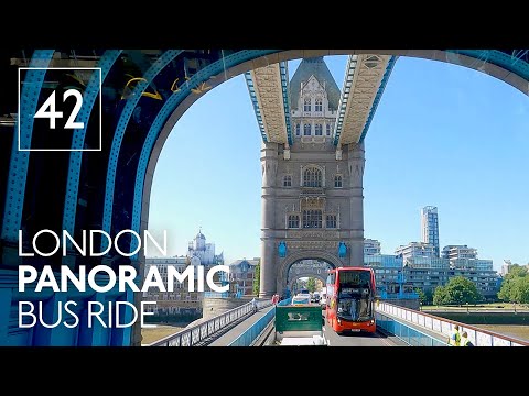 London Bus Ride | Route 42 | Tower bridge over Thames | Liverpool ...