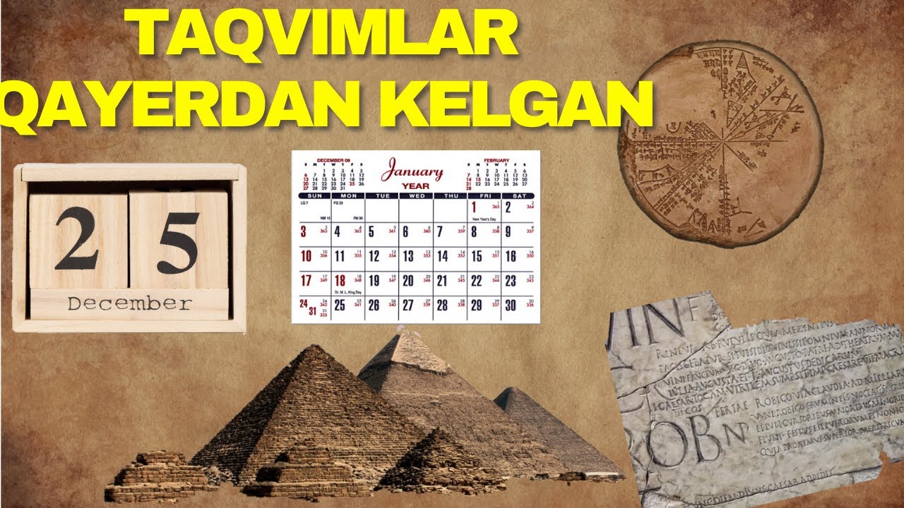 TAQVIMLAR TARIXI - KALENDARLAR. Milodiy va Hijriy taqvimning kelib ...