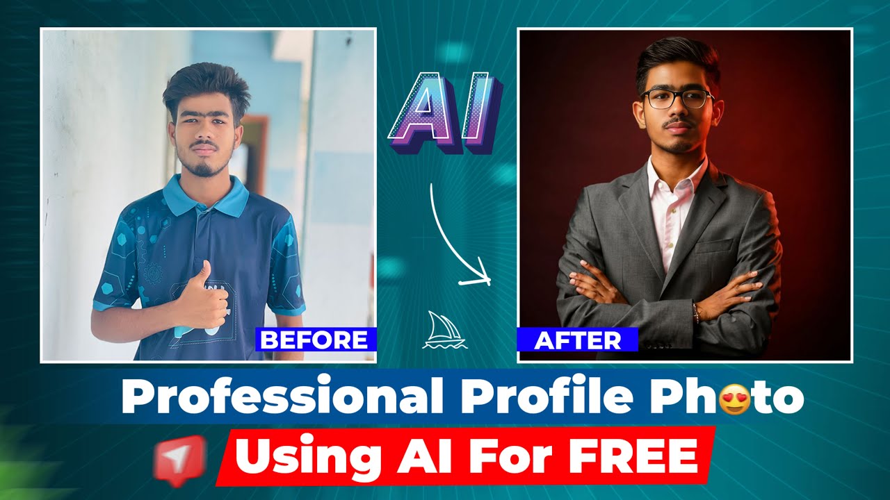 How To Create Professional Profile Photo Using AI For *FREE* | ফটো ইডিট ...