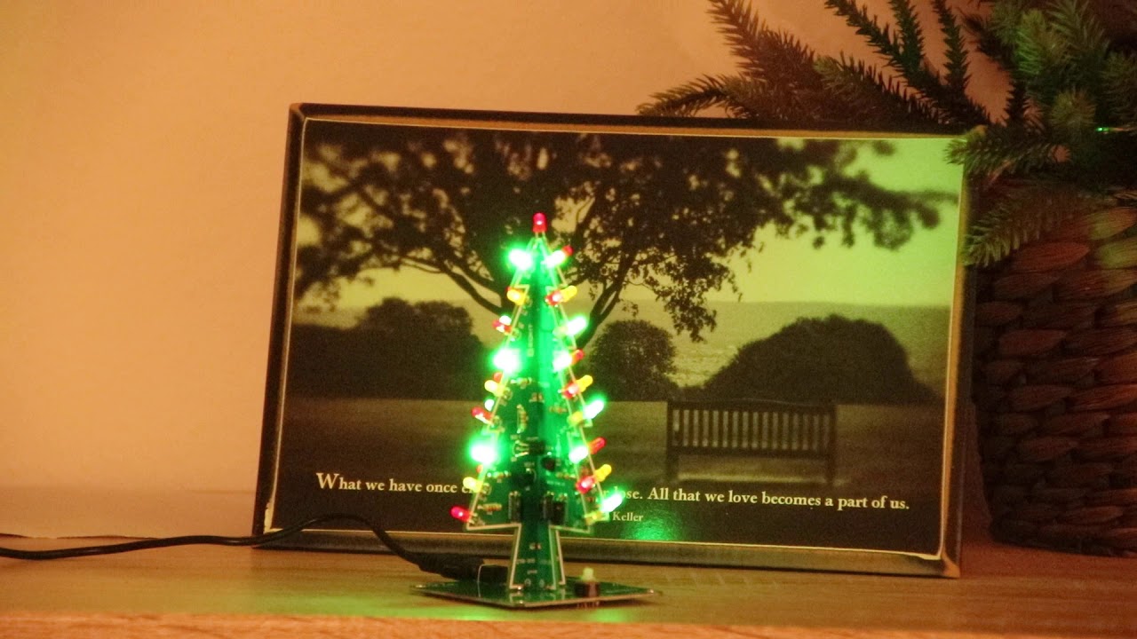 Three-Dimensional 3D Christmas Tree LED DIY Kit - YouTube