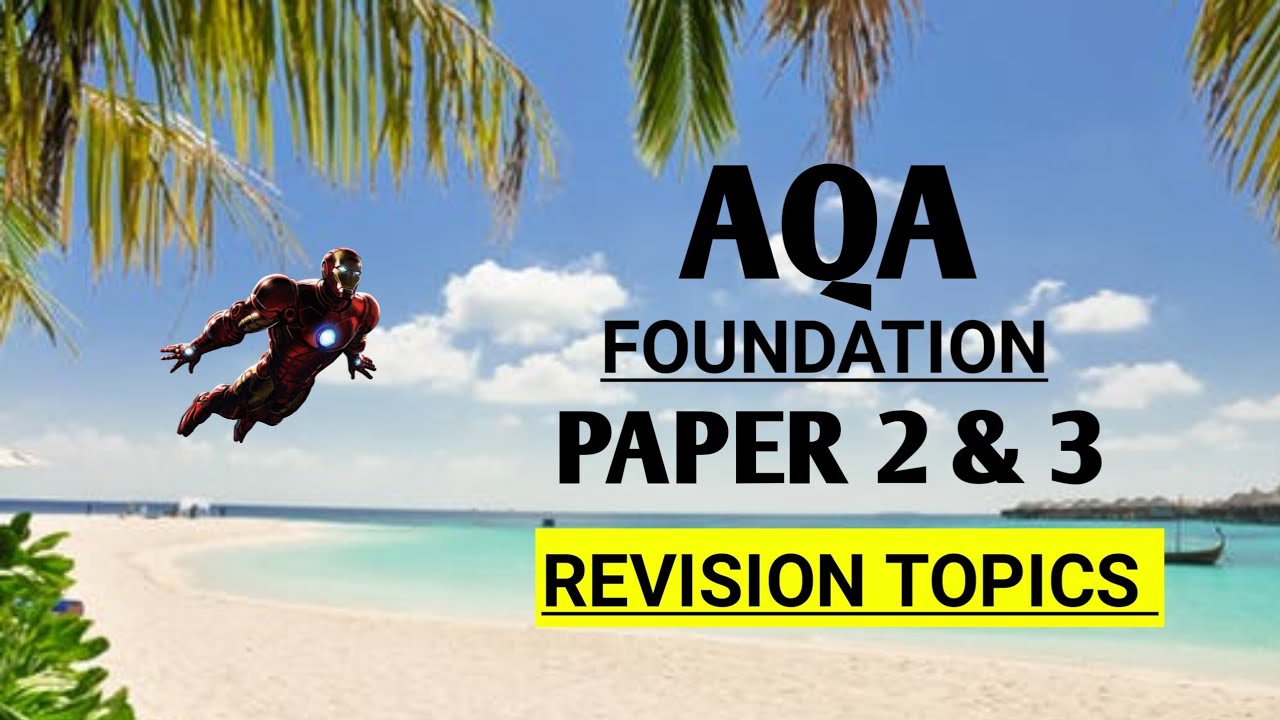 AQA Maths GCSE FOUNDATION 2019 Paper 2 and 3 Predicted Revision Topic ...
