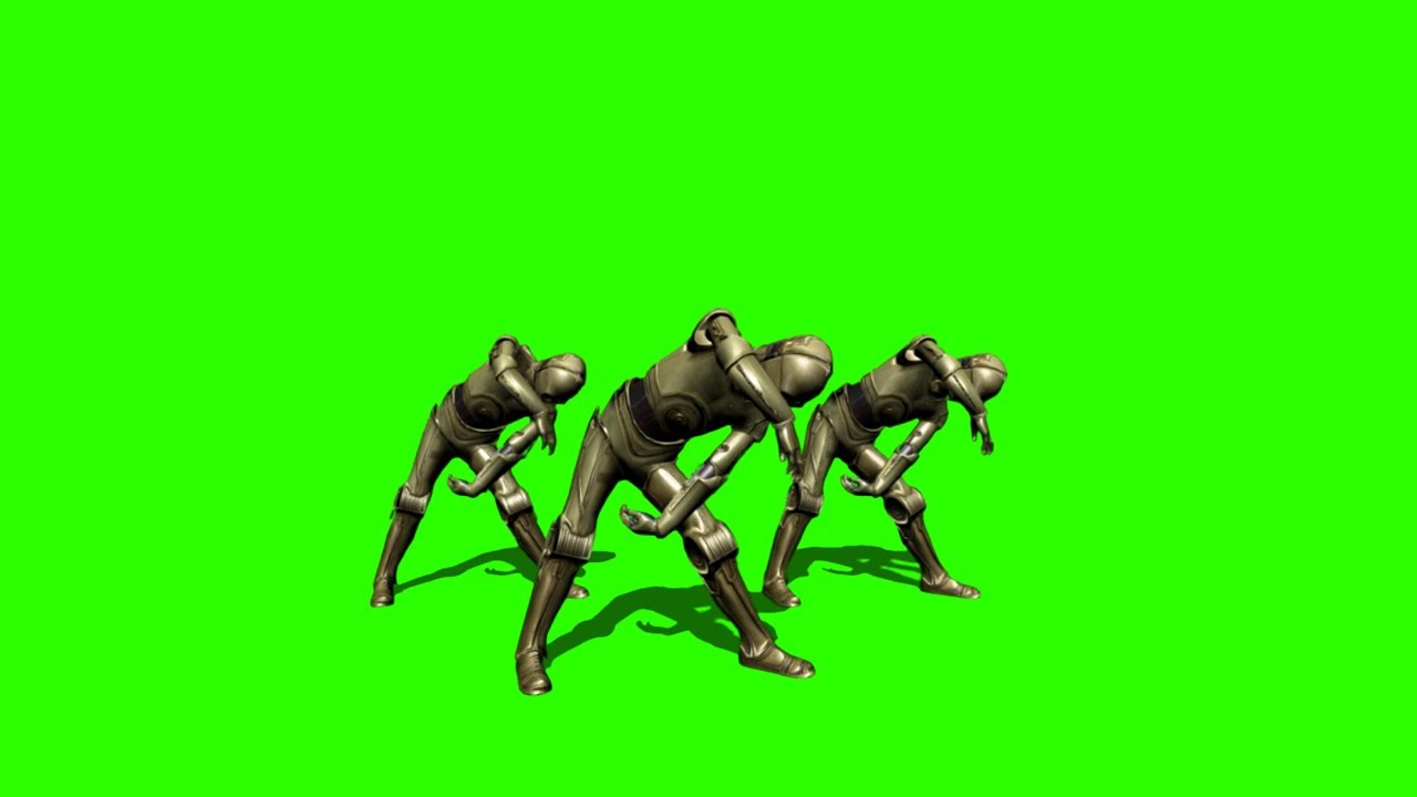 Robots Dancing #1 / Green Screen - Chroma Key - YouTube