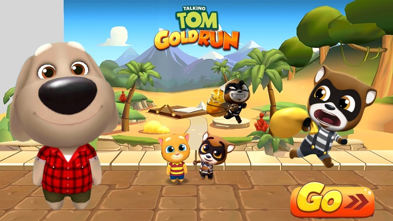 TALKING TOM GOLD RUN - (TALKING BEN vs RACCOON) - BOTH ENJOY AT HOME ...