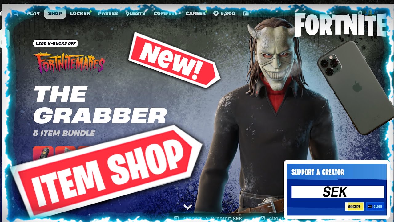 🔪 NEW “THE GRABBER” Skin Arrives! | Fortnite Item Shop October 16, 2025 ...