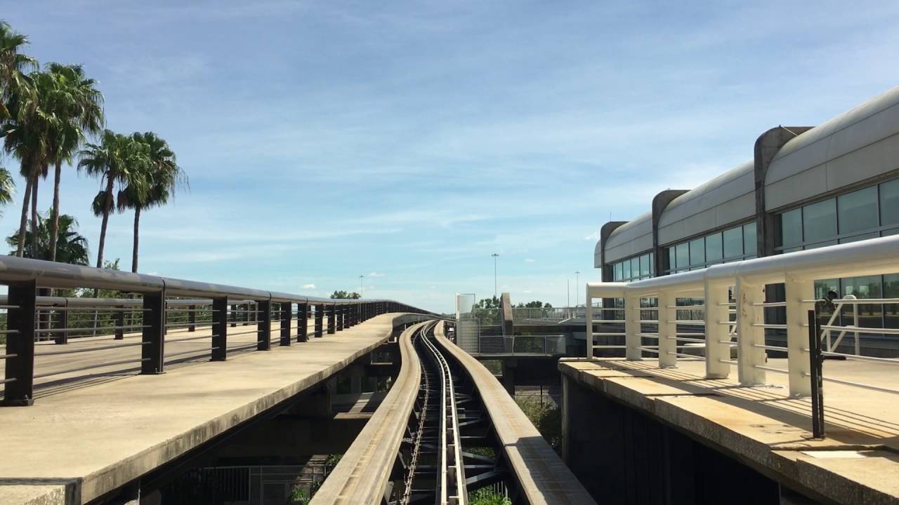 Leaving MCO Orlando Airport on the Tram - YouTube