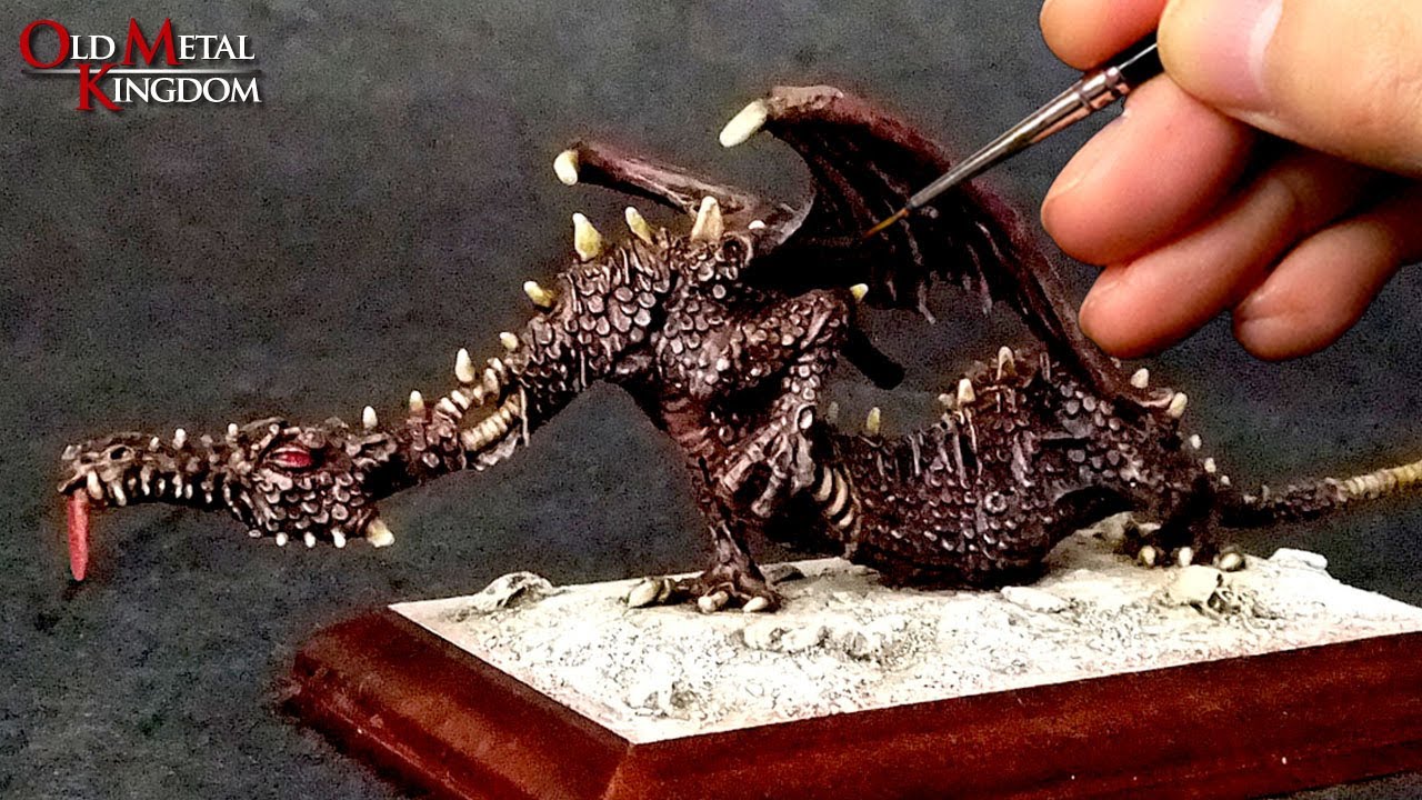 Painting of UNDEAD DRAGON diorama : Ral Partha | Dungeons and Dragons ...