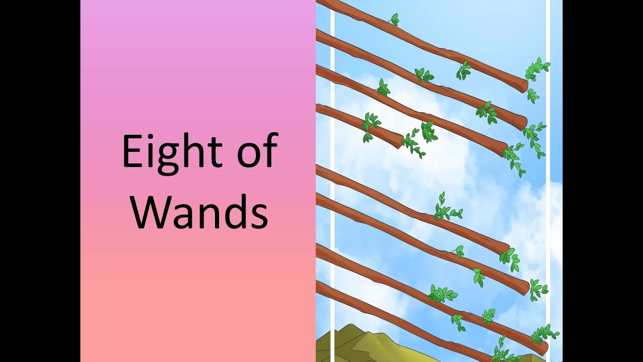 The Eight of Wands Tarot Card - in 1 Minute - YouTube