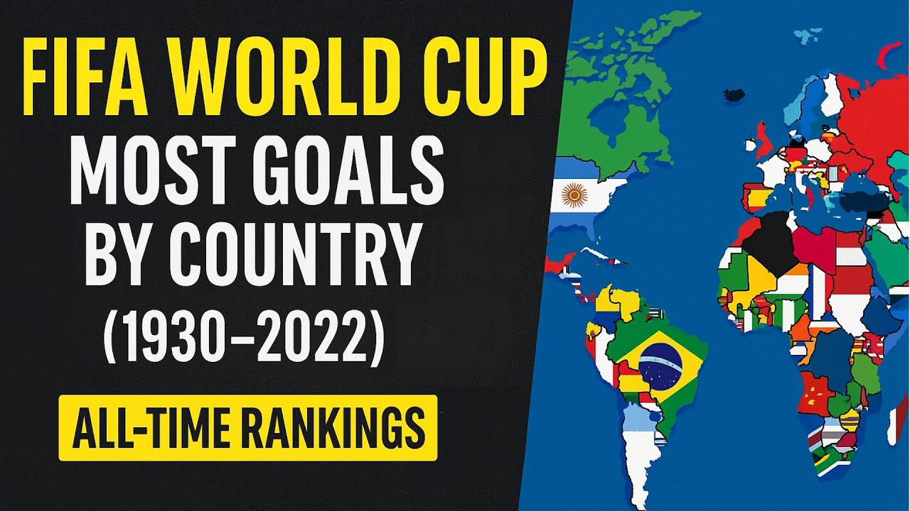 FIFA World Cup: Most Goals by Country (1930–2022) | All-Time Rankings ...
