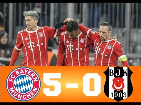 Bayern Munich vs Besiktas 5 0 Maçın Golleri ve Geniş Özeti  ● 20 02 2018 HD