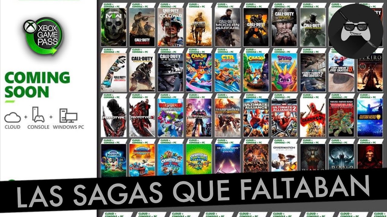 ¡OFICIAL! Estas GRANDES SAGAS llegarán al XBOX GAME PASS - YouTube