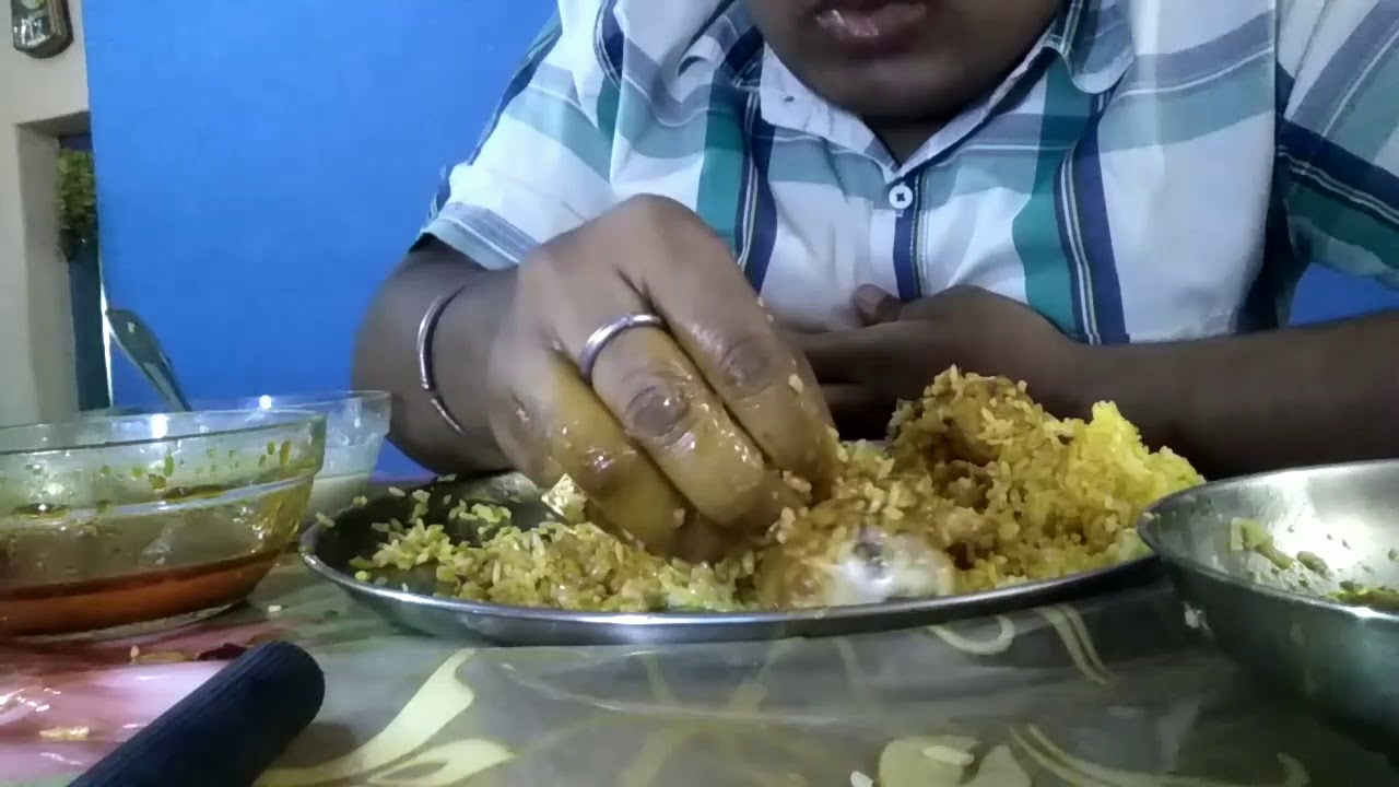 Eating Chicken Fried Rice with Mutton Curry / By - SAVAGE FOODY. - YouTube