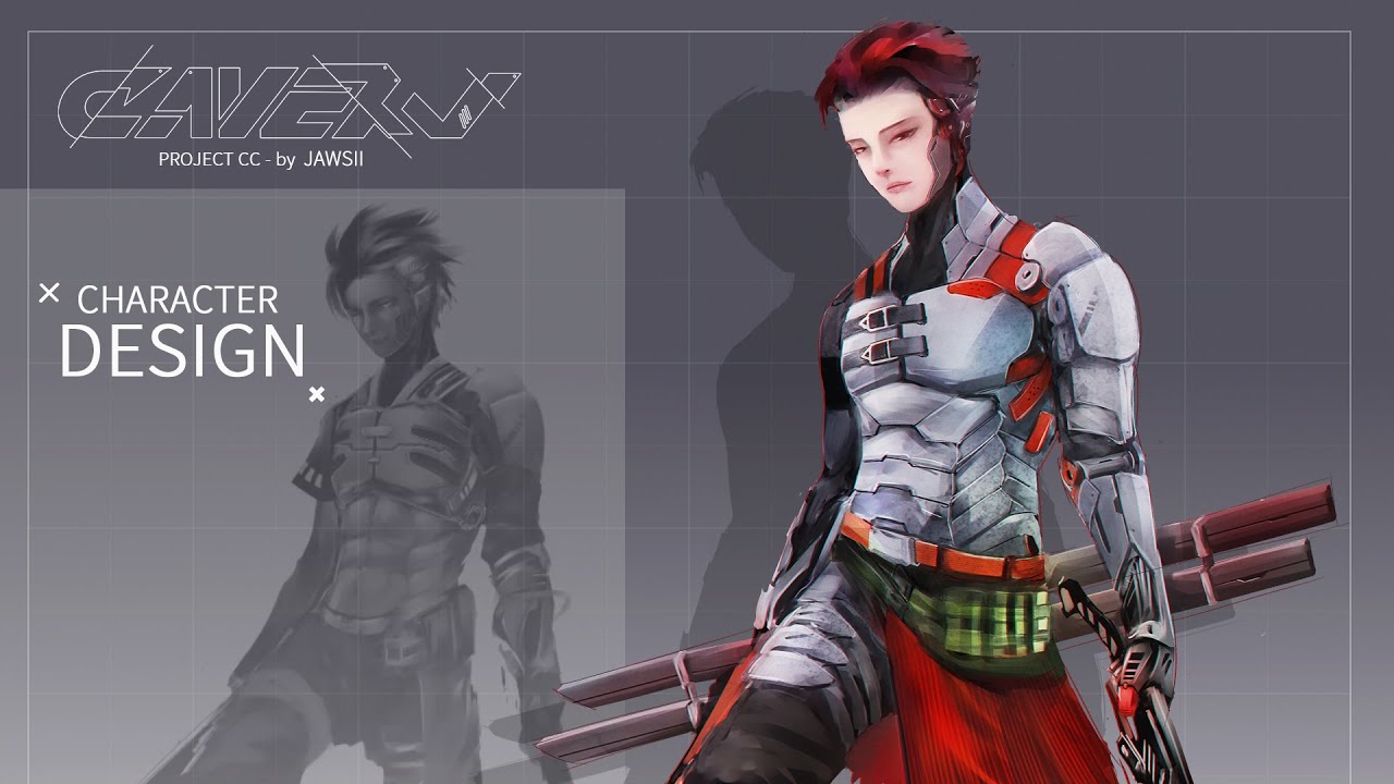 Mech Raven - project cc Character Design - YouTube