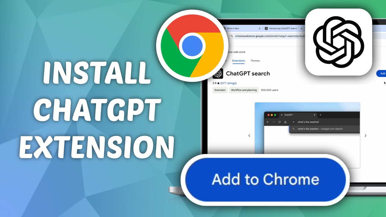 How to Install ChatGPT Chrome Extension - YouTube