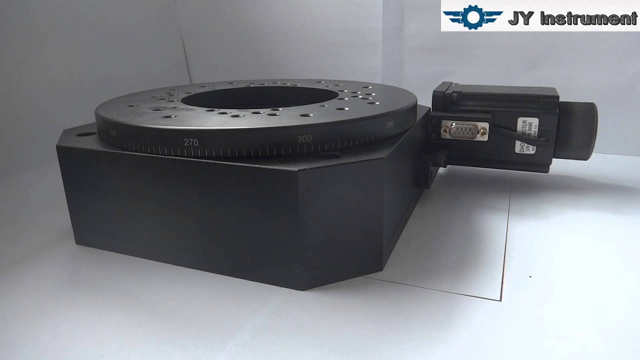 Motorized rotation stage/ diameter 200MM - YouTube