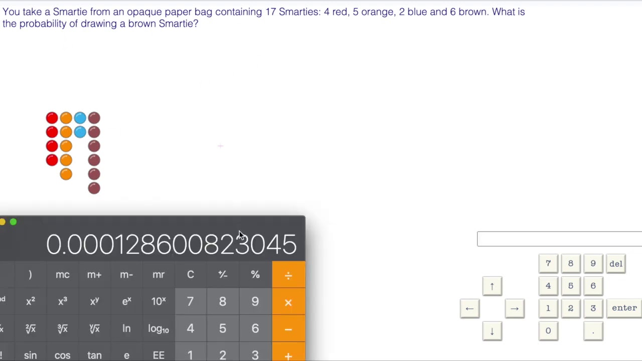 Probability Level 3 Simple Smartie Events - YouTube