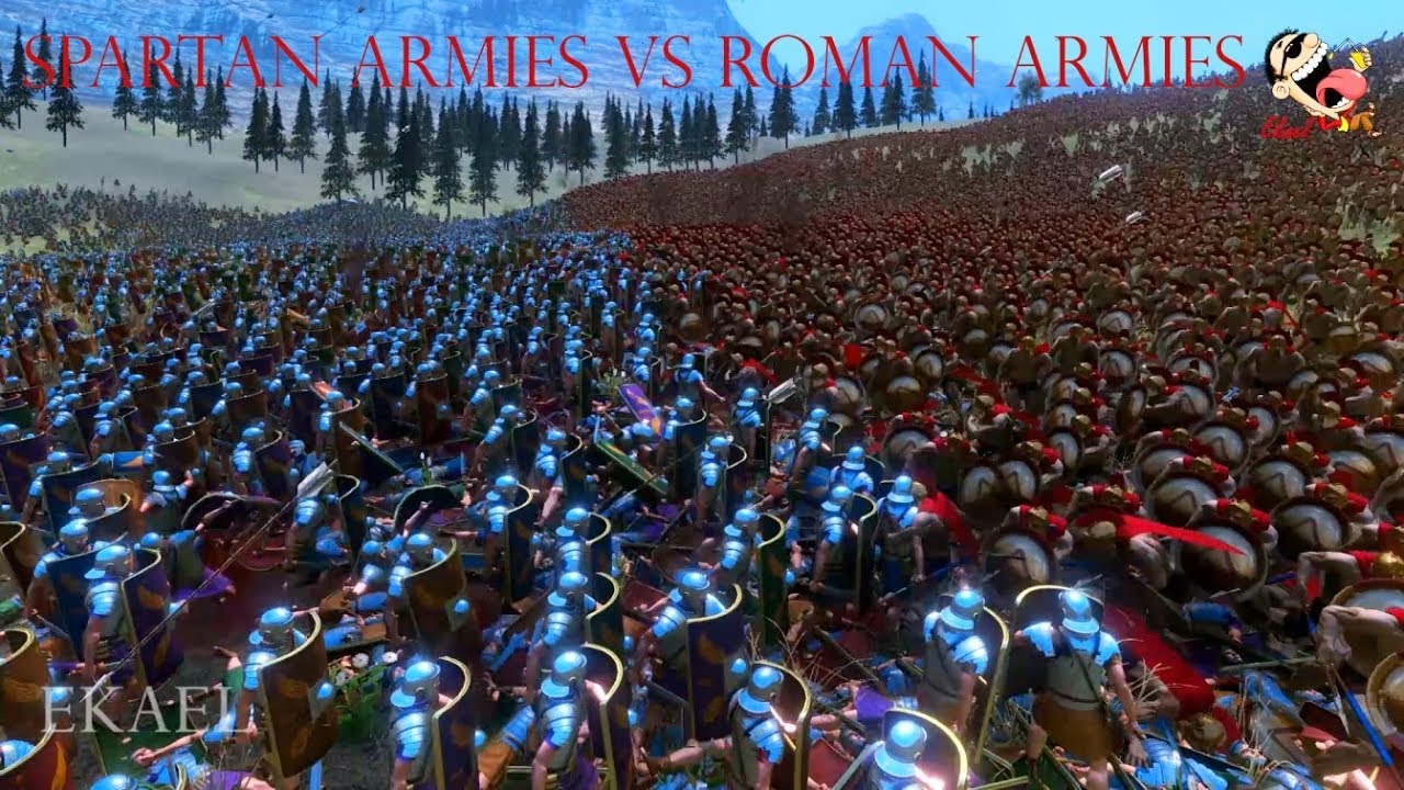 SPARTAN ARMIES VS ROMAN ARMIES | ULTIMATE EPIC BATTLE SIMULATOR - YouTube