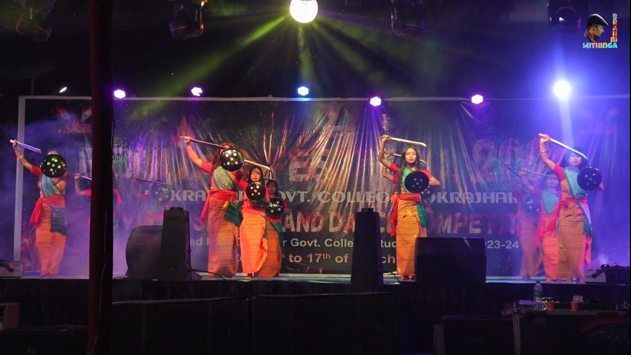 Dahal Thungri dance by Bodo Department at Bonjar Festival - YouTube
