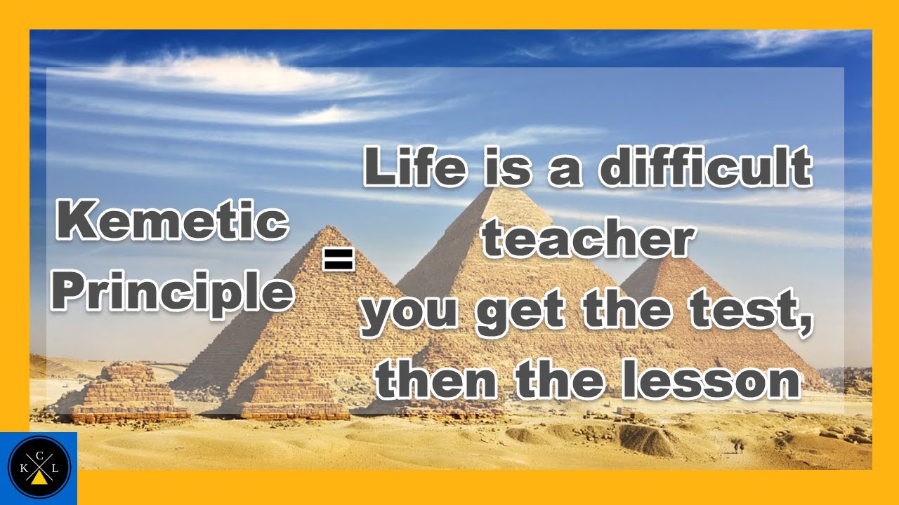 Live Free But not Free of Consequences: Kemetic Principles - YouTube