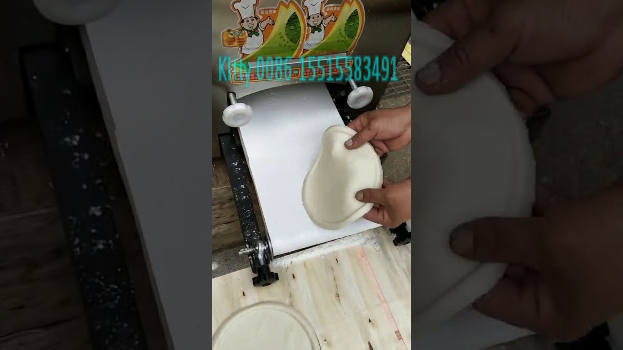 Automatic pizza crust forming machine, pizza dough making machine - YouTube