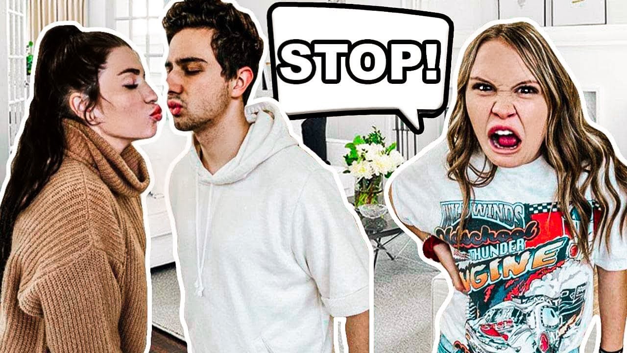 KiSSiNG in front of MY FAMiLY to see how they REACT! *Really awkward ...