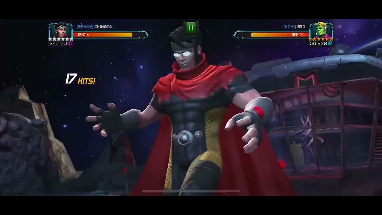 Mcoc Conduit war Hulkling Conflictor solo with Wiccan - YouTube