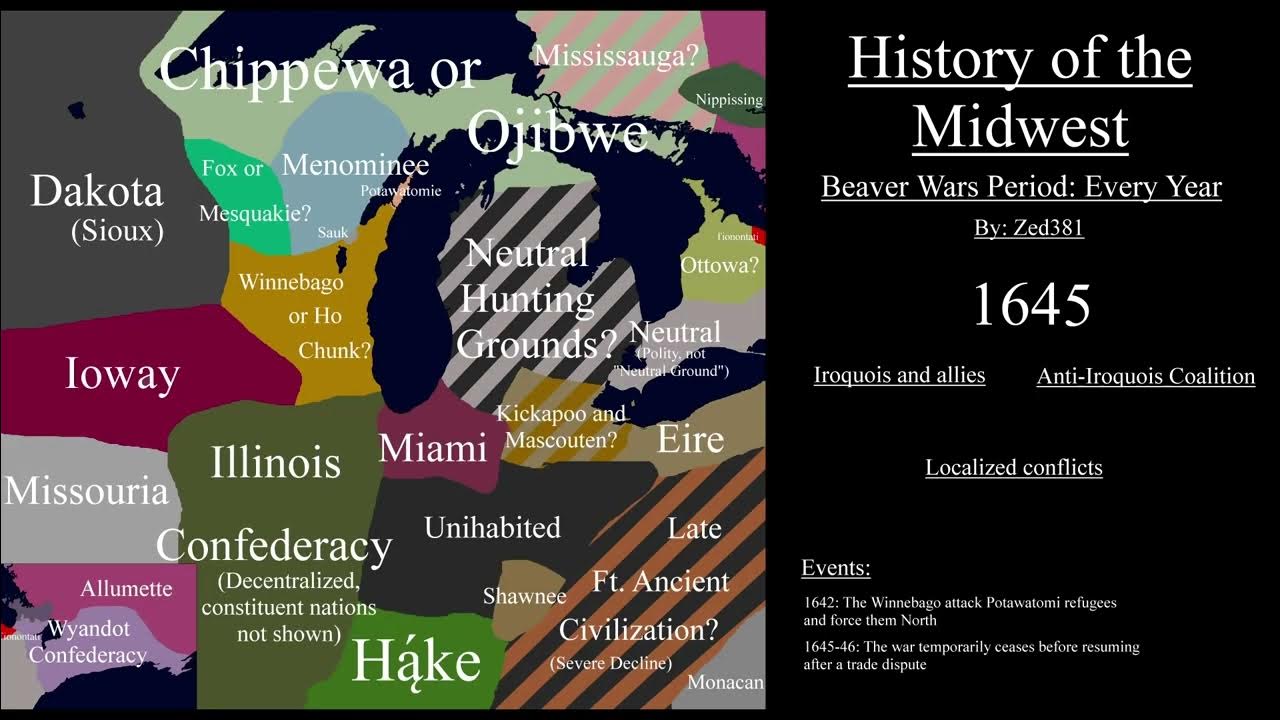 History of the Midwest Every Year: 1641-1701 - YouTube