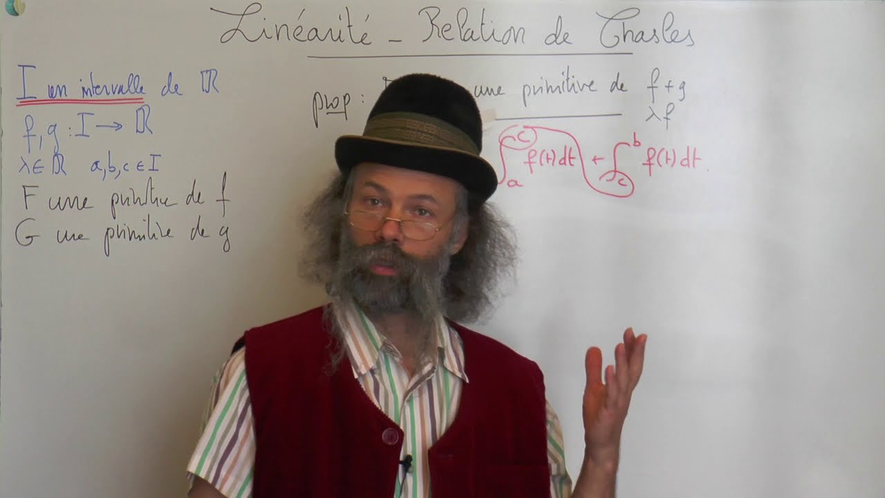 S10-3 : Linéarité des intégrales, relation de Chasles - YouTube