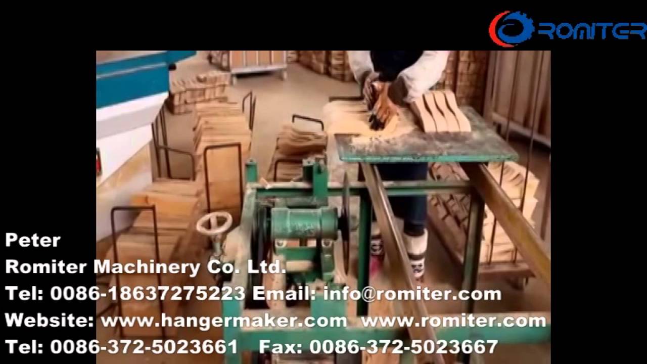 Factory Wooden Hanger Production Line-Romiter Machinery - YouTube