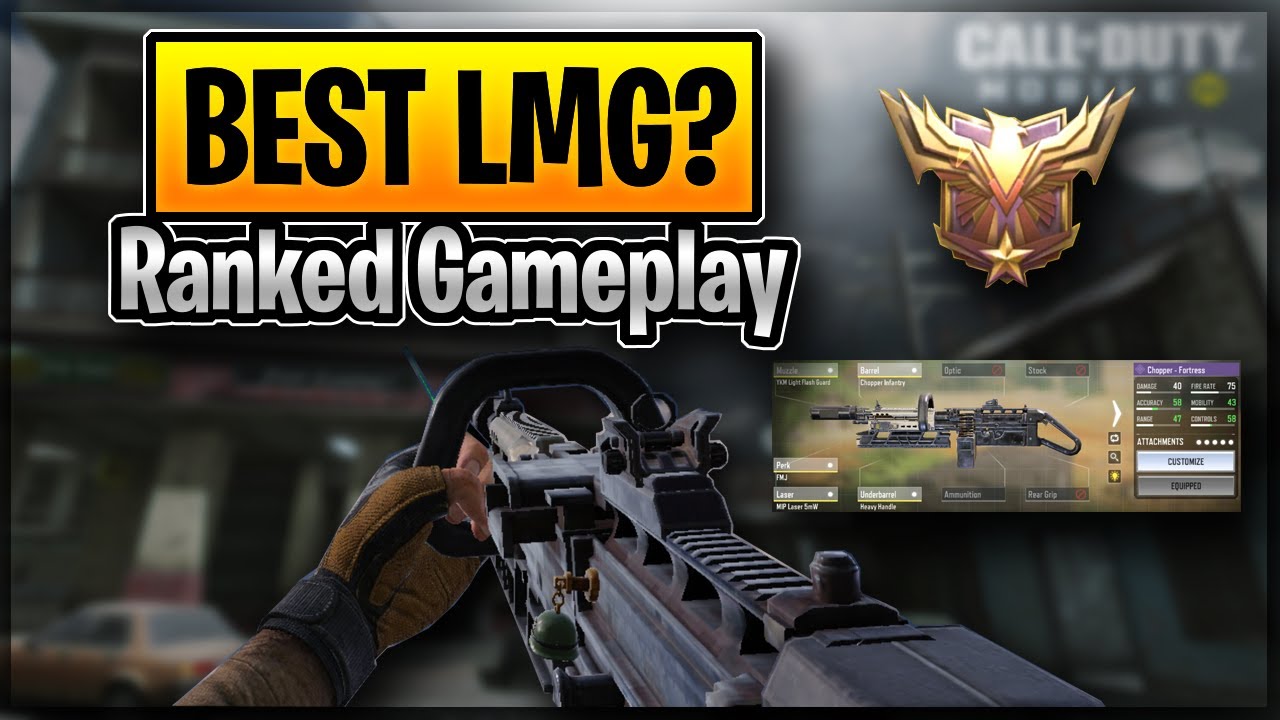 Best LMG? *INSANE HIP FIRE* Chopper Call of Duty®: Mobile Ranked ...