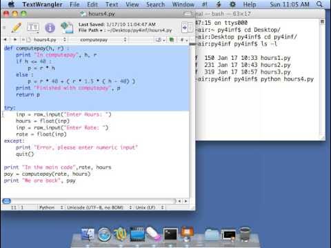 Python for Informatics: Exercise 4.6 - YouTube