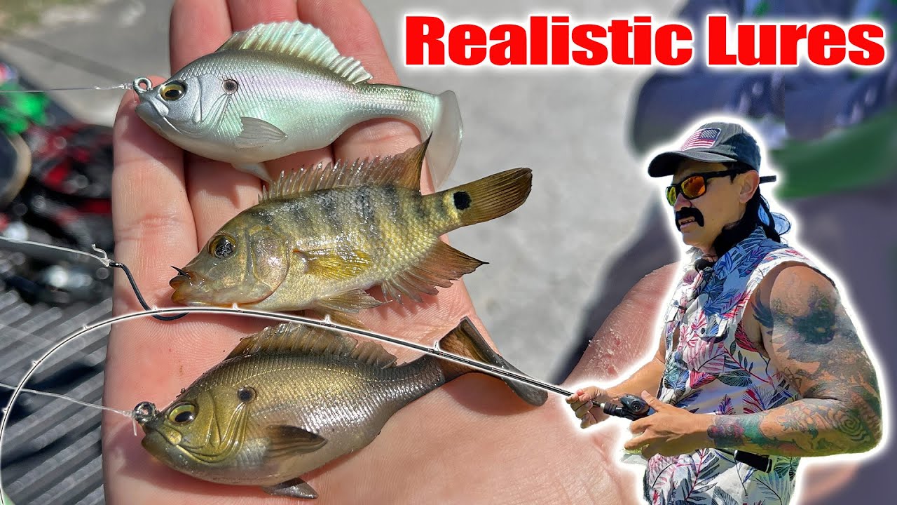 REALISTIC BAITS & First Fish on NEW Mg12 Reel - YouTube