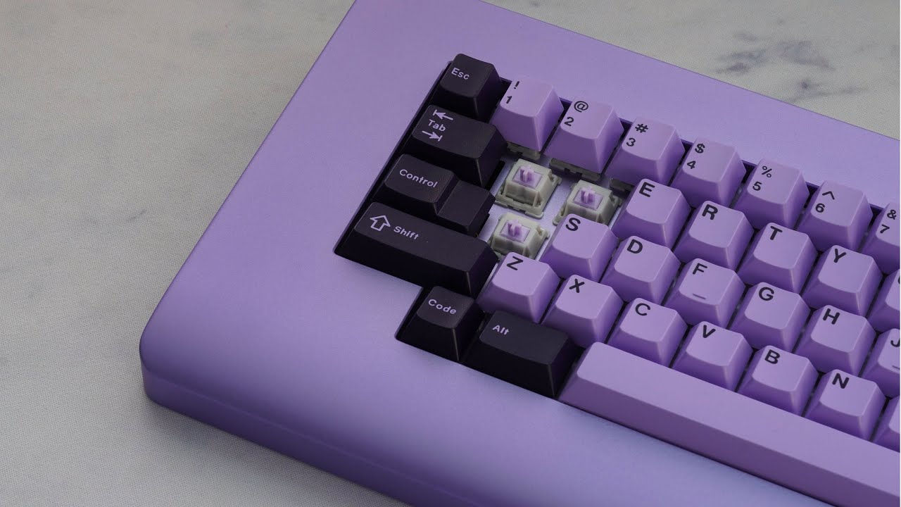 Piggy60 | Durock Lilacs | Keyboard Typing Sounds ASMR - YouTube
