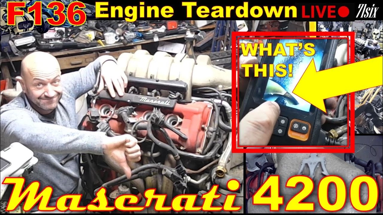 pt15.1 - Maserati Ferrari F136 V8 Engine Stipdown... Hydrolocked and ...