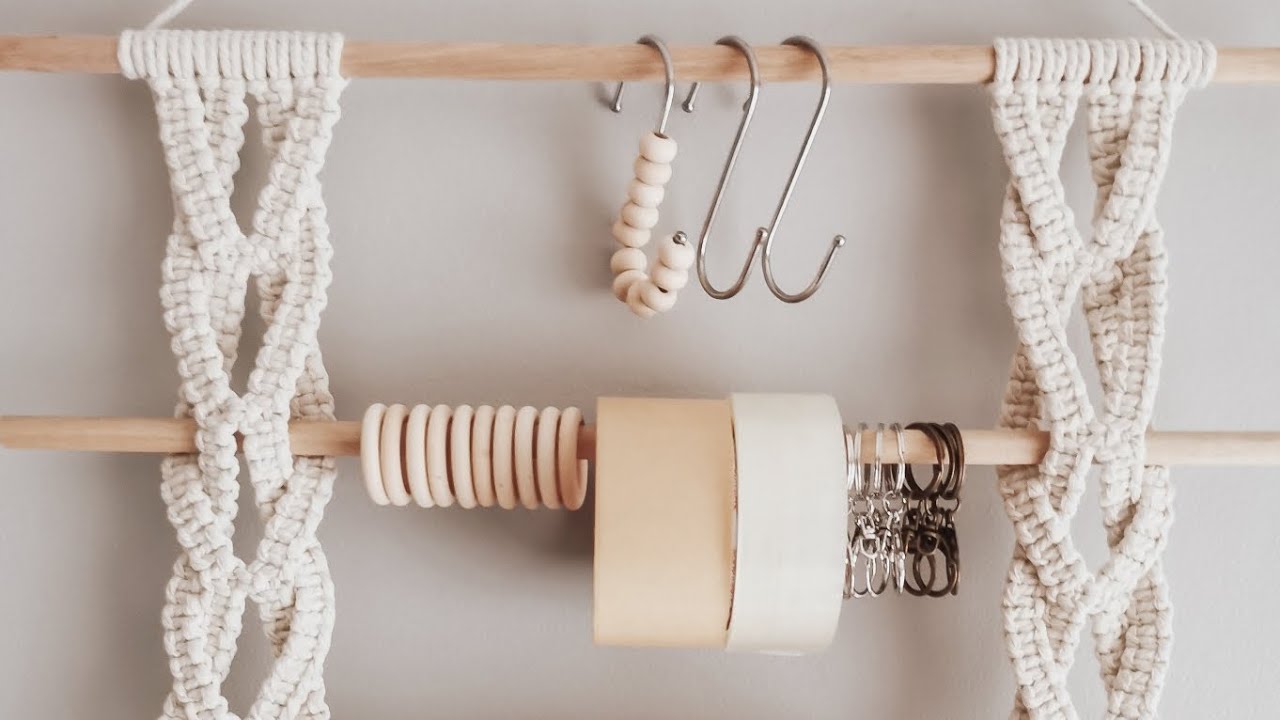 Macrame ORGANISER TUTORIAL #macrametutorial #macramepattern - YouTube