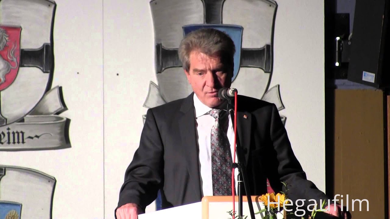 Landrat Frank Hämmerle ~ Festrede ~ 40 Jahre Helmut Groß ~ Tengen - YouTube