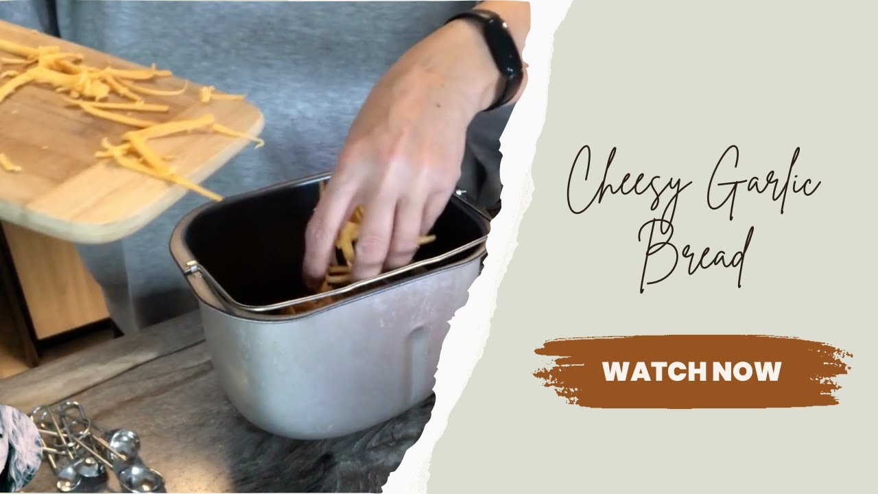 The Best Cheesy Garlic Bread You Will Ever Eat! | Easy Bread Machine ...