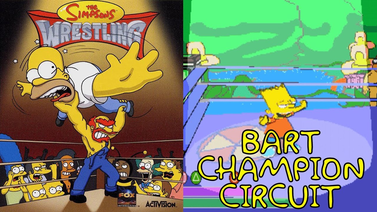 Bart | Champion Circuit | The Simpsons Wrestling | PS1 | No Commentary ...