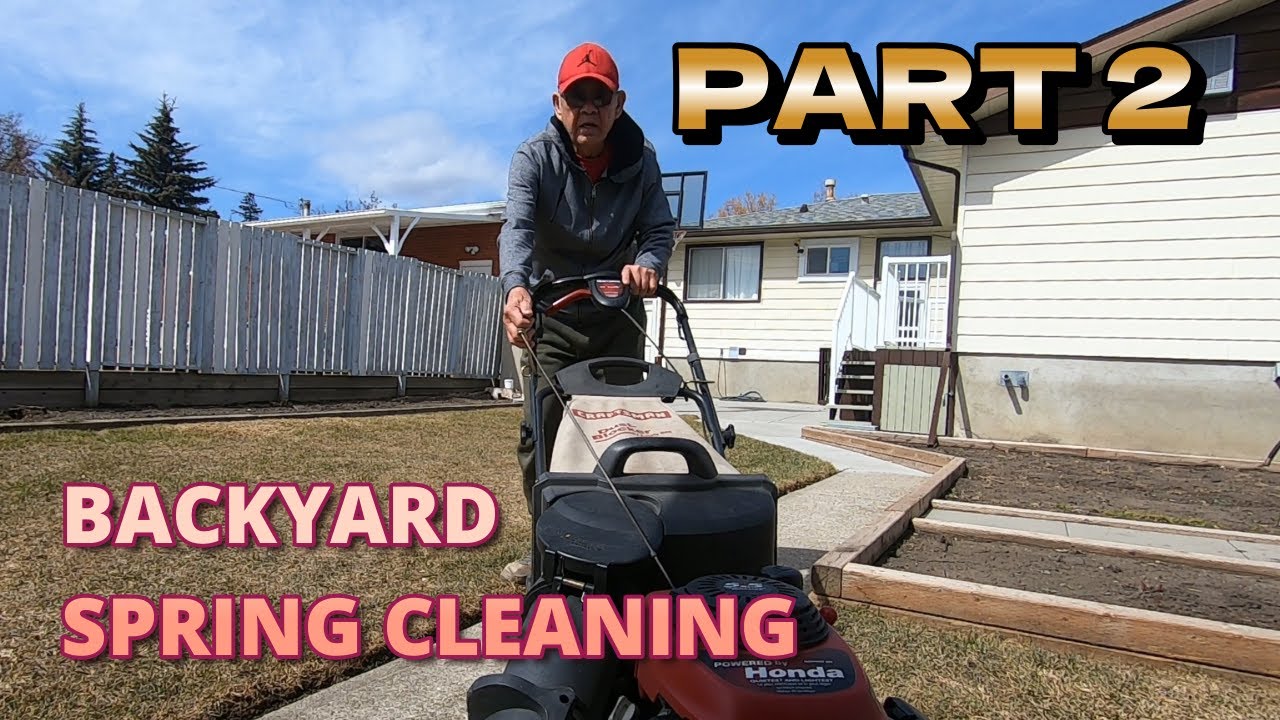 Vlog#72 Backyard Spring Cleaning Part 2 - YouTube