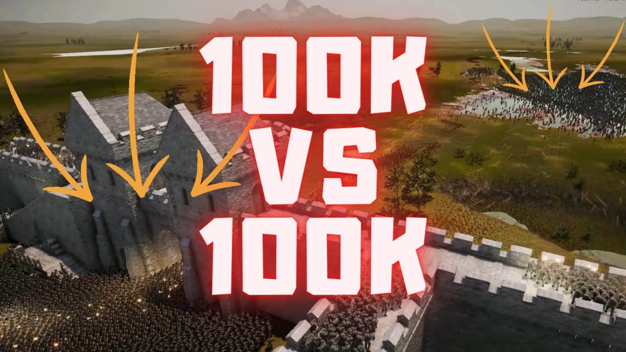 BATTLE 10 000 VS 10 000 EPIC WAR - YouTube