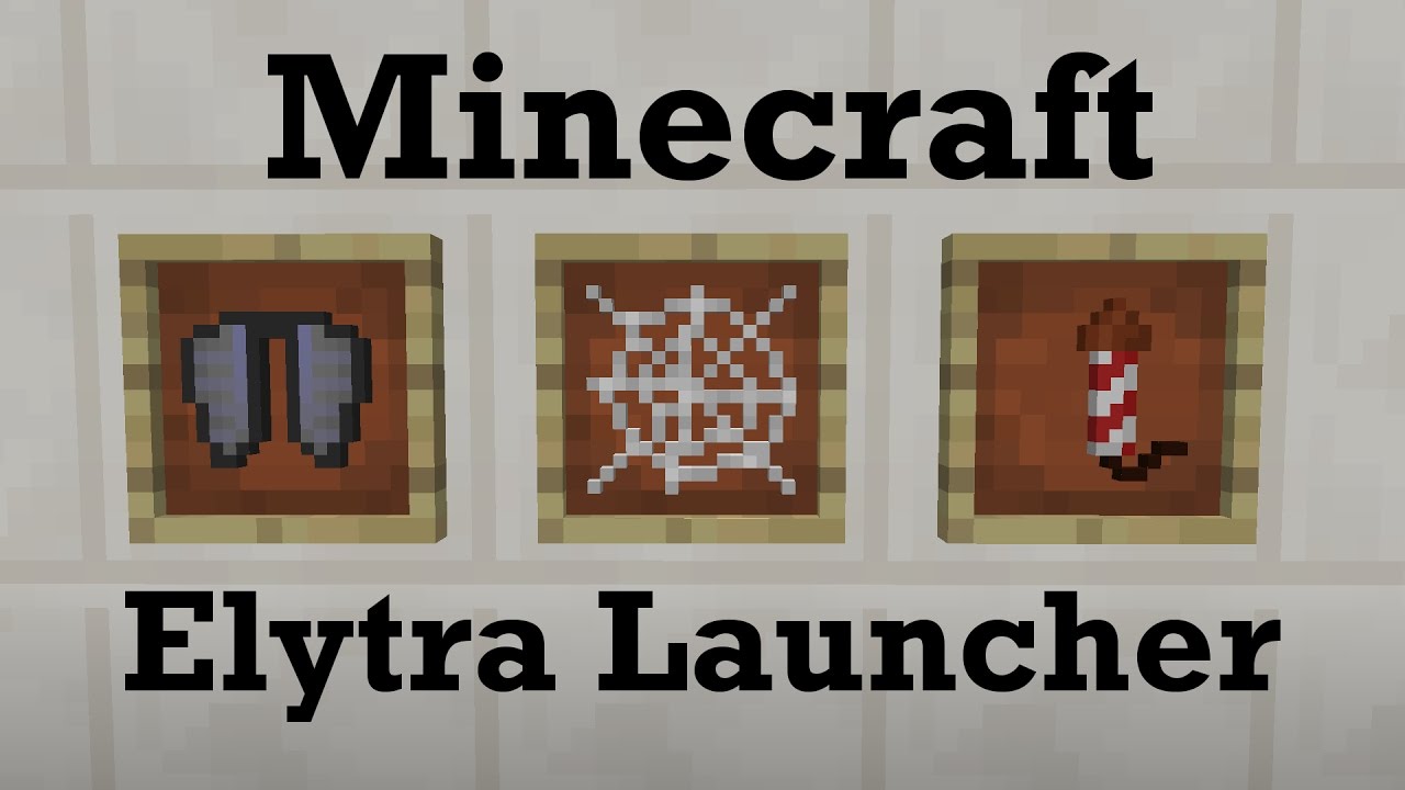 How to build a simple Elytra Launcher in Minecraft! - YouTube