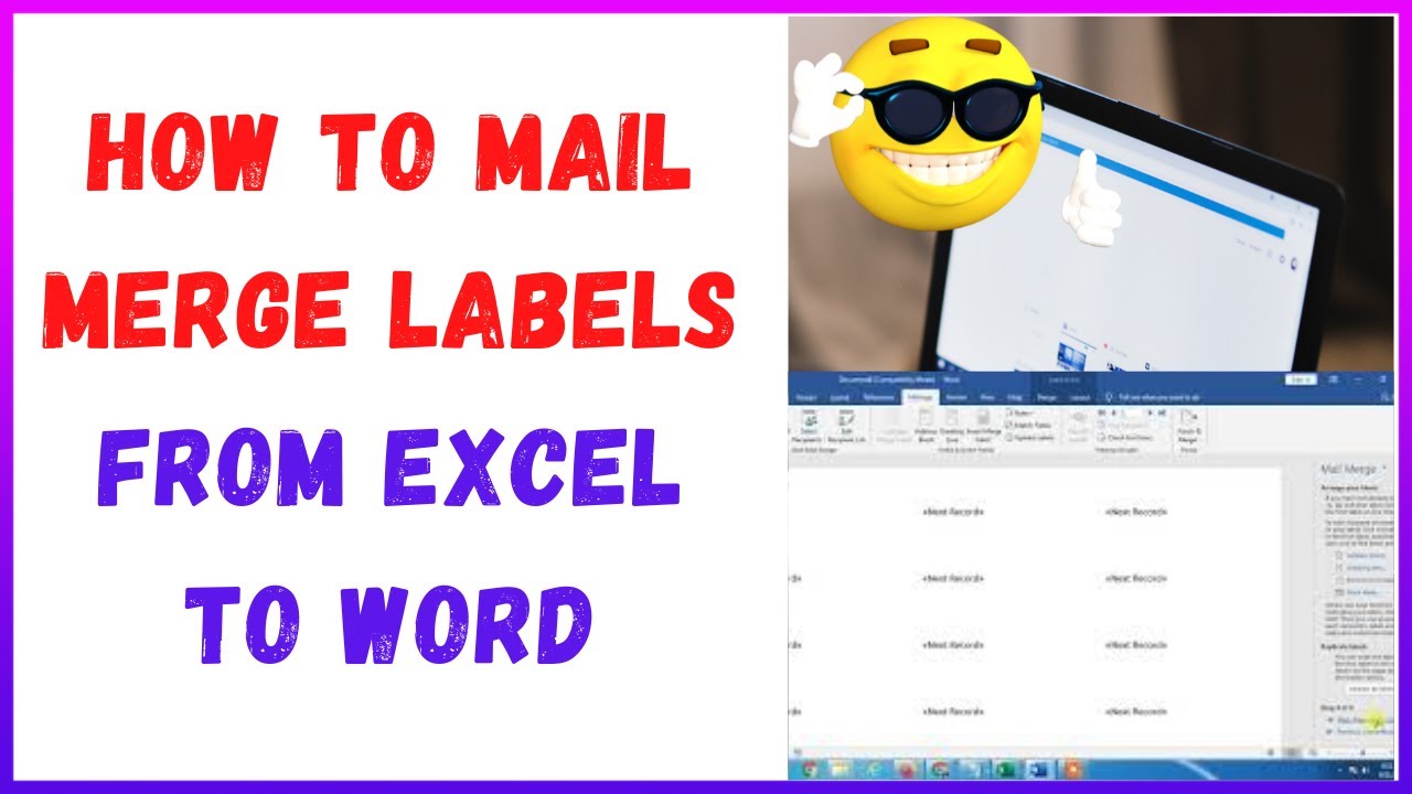 How To Mail Merge Labels From Excel To Word YouTube How To Mail Merge Labels From Excel To Word YouTube