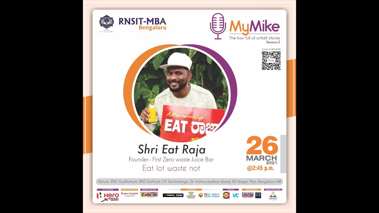 Shri Eat Raja -Founder- First Zero Waste Juice Bar “Eat Lot Waste Not ...