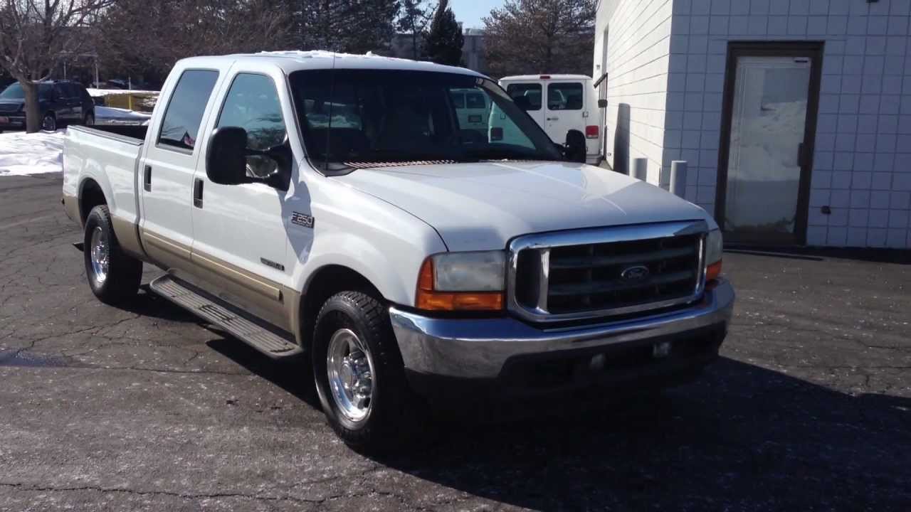 2001 FORD F250 CREW CAB 2 WHEEL DRIVE LARIAT 7.3 POWERSTROKE TURBO ...