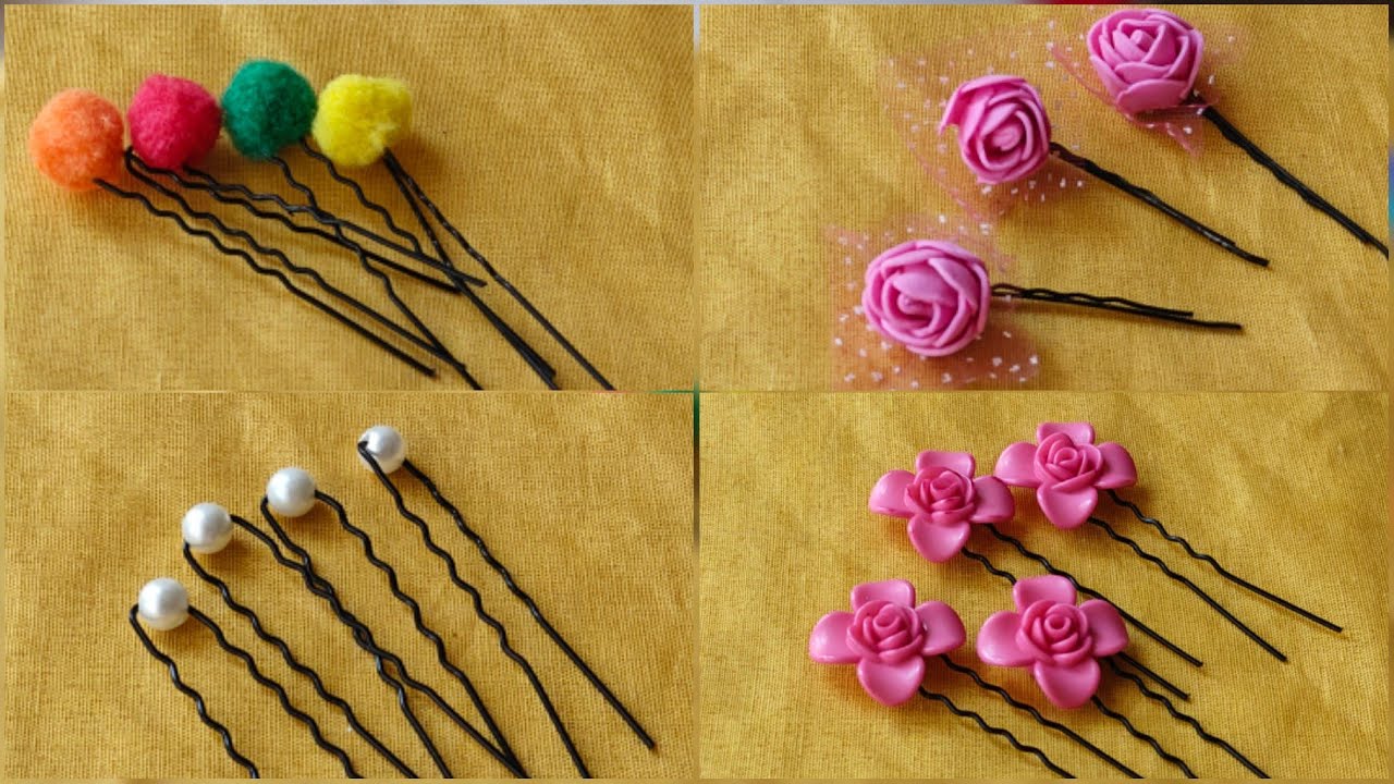 Hair accessories # simple and elegant # hand made - YouTube
