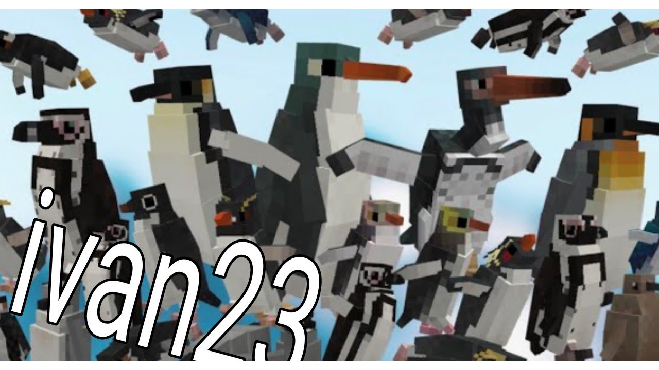 el mejor addon de pingüinos para minecraft pe - YouTube