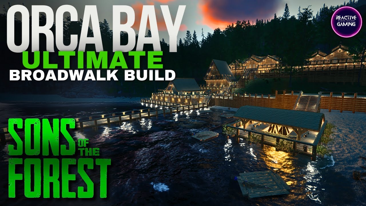 Building a Massive Ocean Bridge! |Boardwalk Build | Sons of the Forest ...